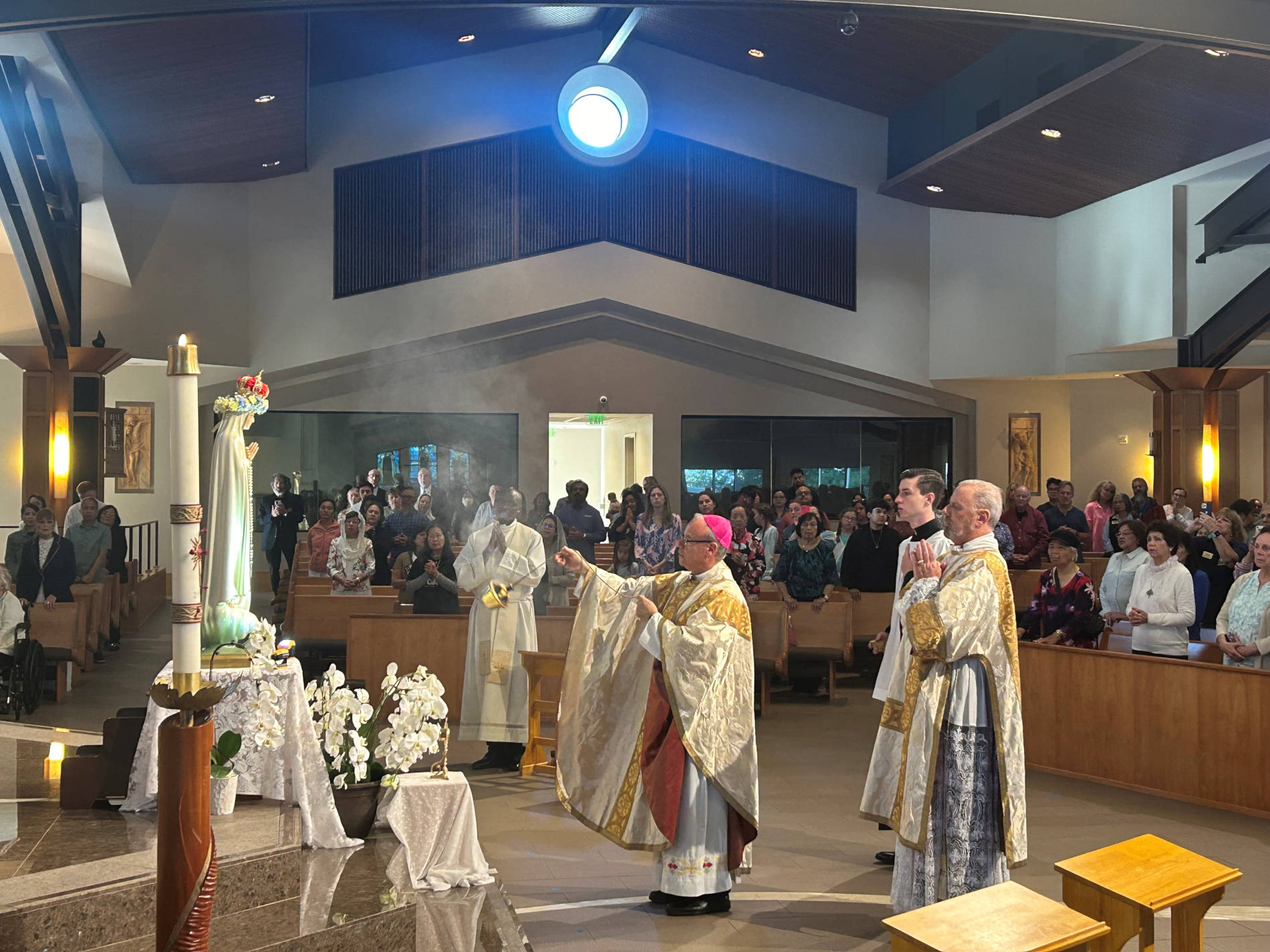 Bishop Bejarano presides at May Crowning - The Southern Cross